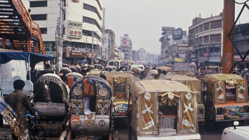 Bangladesh: el conductor de rickshaw