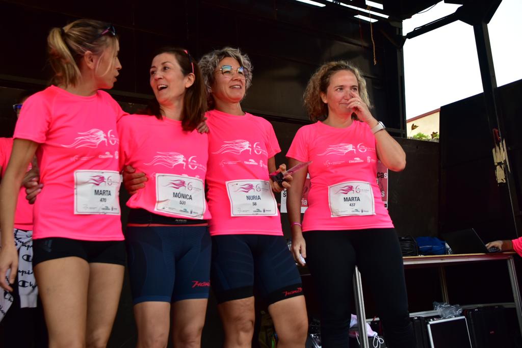 Alrededor de 750 personas tiñen de rosa la ciudad de Monzón en la ...