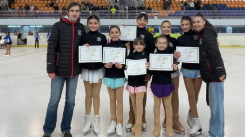 El Club Hielo Jaca, en la primera fase de la Liga Norte de patinaje artístico