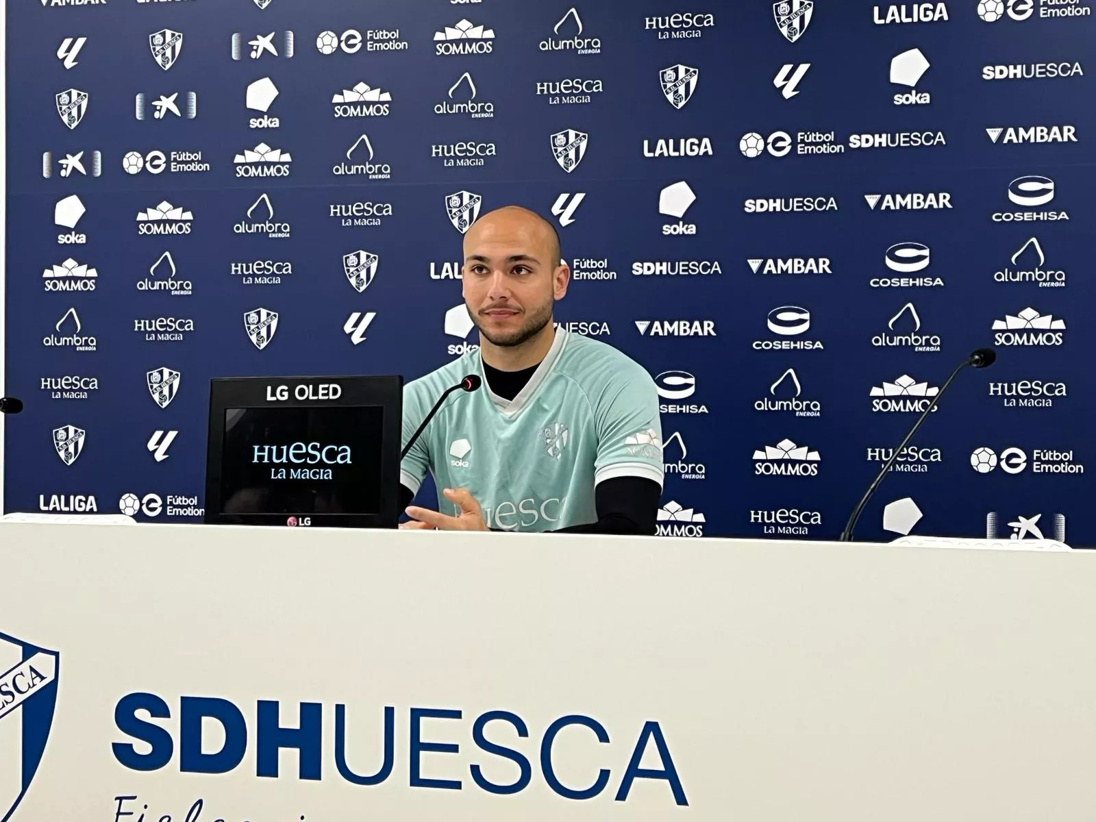 Blasco será uno de los líderes del Huesca en Cornellà