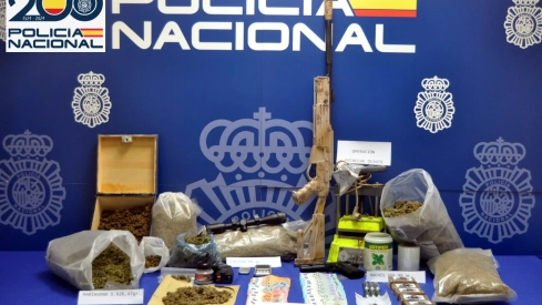 Seis detenidos y desmantelado un punto de distribución de droga en el Barrio Santiago de Huesca