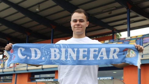 El Binéfar da la bienvenida a Genís Cases y Mario Moriano