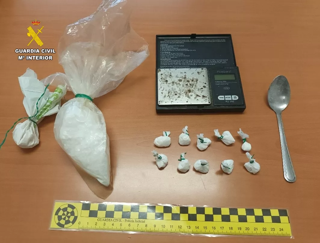 Desmantelado en Fraga un punto de venta de droga al menudeo muy activo