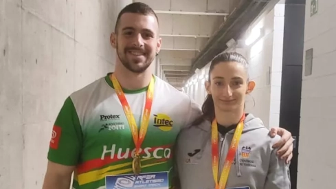 Elena Guiu y Javi Cruz: las sonrisas de oro del atletismo altoaragonés ...