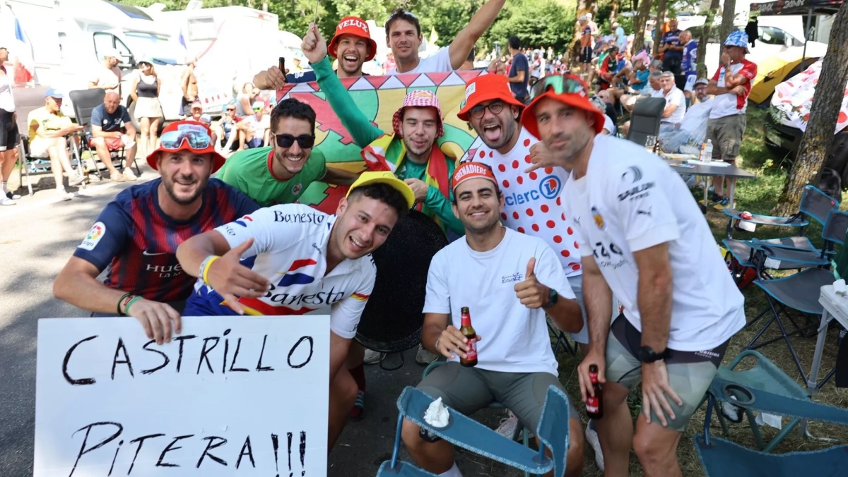 Fervor por Pablo Castrillo en el Tour: la afición altoaragonesa arropó ...