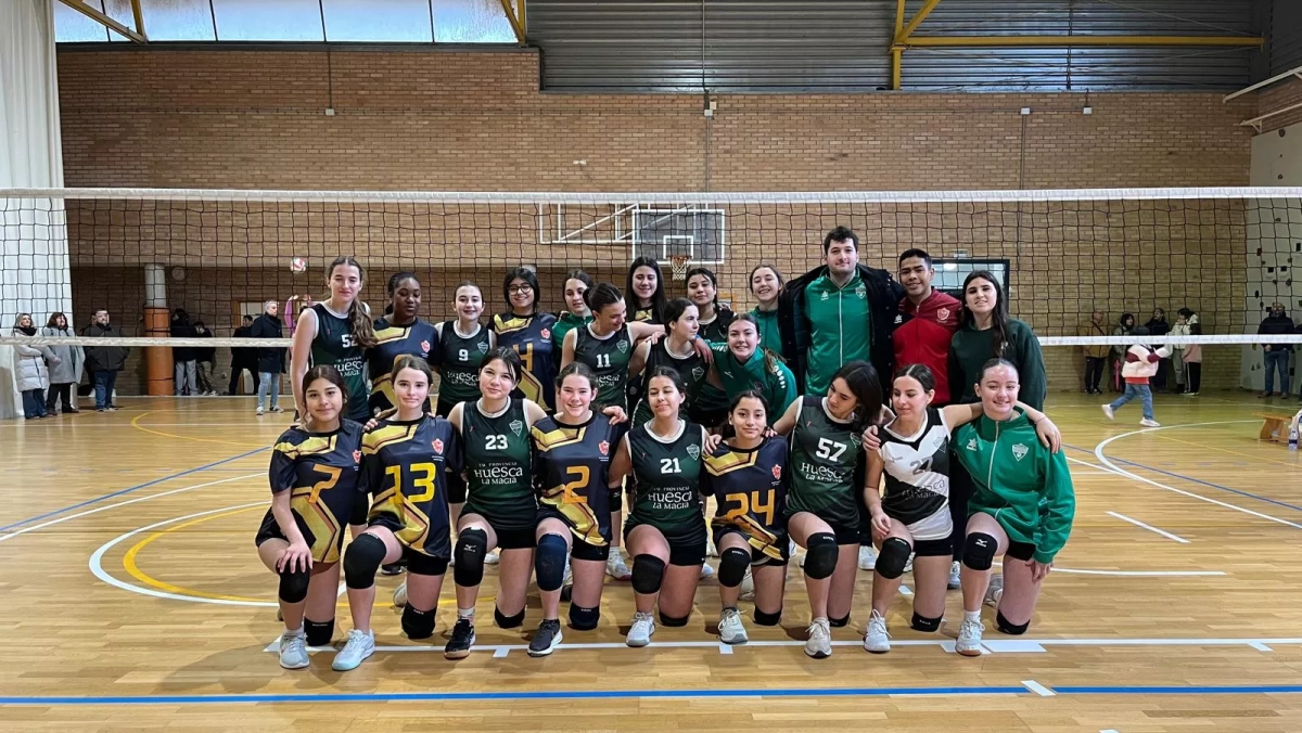 Buen fin de semana para los equipos del Club Voleibol Huesca