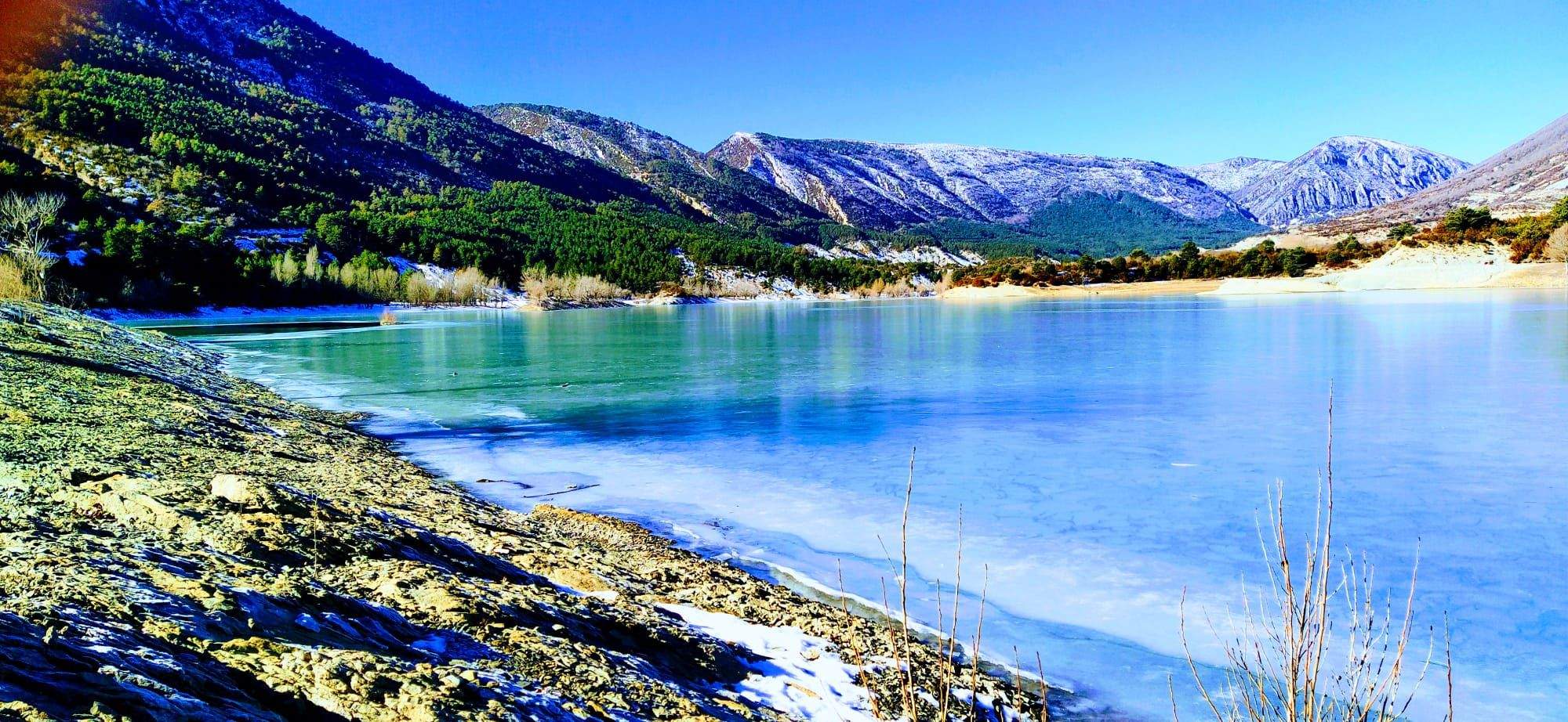 Las bajas temperaturas congelan Arguis