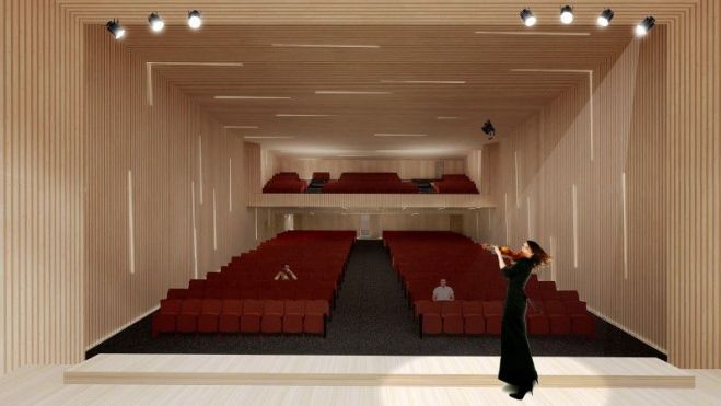 La Sala Florida, el futuro auditorio polivalente de Fraga