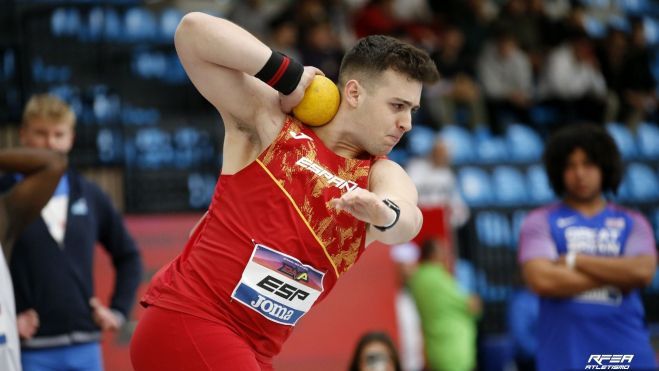 Marcón de Javi Cruz en peso, con mínima para el Europeo Sub-20 de Jerusalém